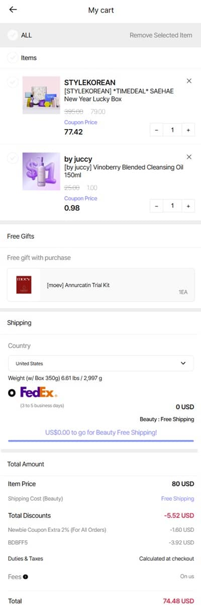 StyleKorean SAEHAE New Year Lucky Box $79 ($381 value) - Beauty Deals BFF